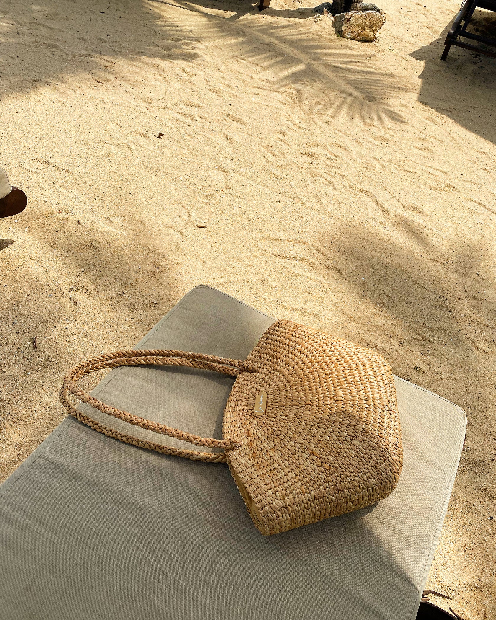 Samui Medium - Natural colour woven Handbag | Summer bag and Beach ...